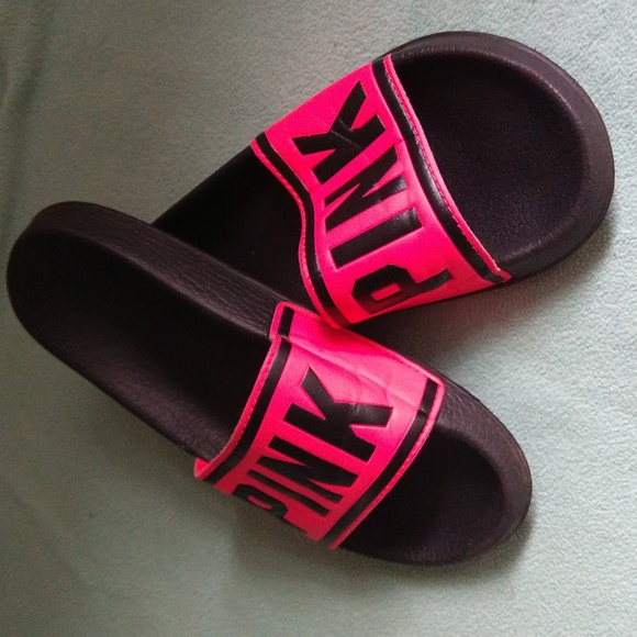 PINK Victoria's Secret | Shoes | Victorias Secret Pink Slides | Poshmark